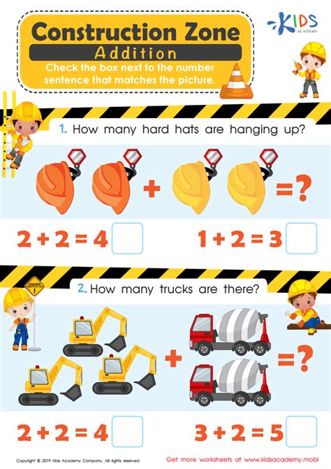 Construction Math Worksheets