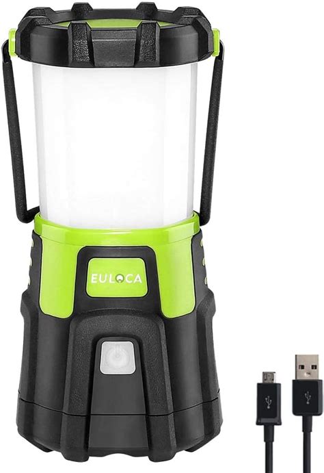 Euloca Torcia Lanterna Led 3 In 1 Lampada Da Campeggio Ricaricabile