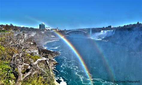 Niagara Falls Double Rainbow Rainbow Waterfall Double Rainbow