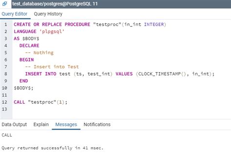 postgres v11 native stored procedures · issue 670 · vitaly t pg