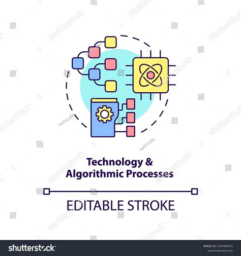 Technology Algorithmic Processes Concept Icon Information Stock Vector Royalty Free 2150966701