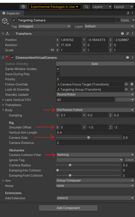 The Cinemachine Targeting Group Camera Behavior Has Been Updated Changed Talk GameDev Tv