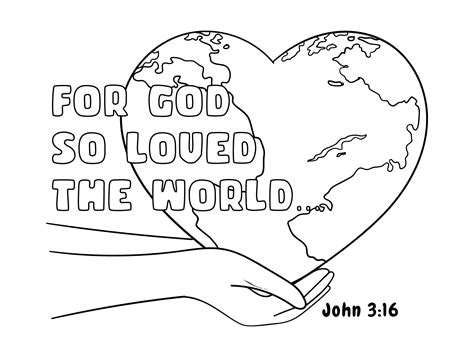 John 3 16 Coloring Pages 2025