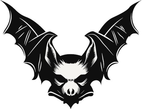 Premium Vector Bat Vector Black And White