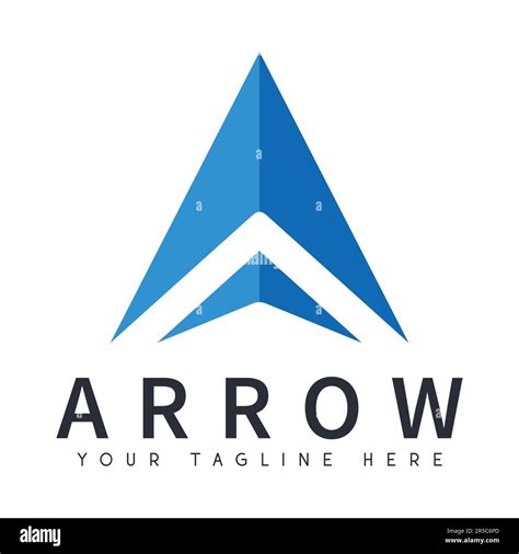 Abstract A Arrow Logo Design Modern Company Logotype Stock Vector Image