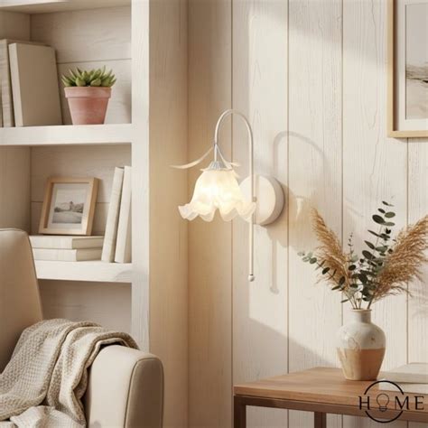 French Cream Style Flower Wall Lamp Hl582 Wall Light Homelights