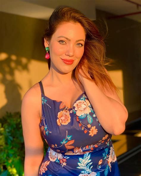Munmun Dutta In A High Slit Flower Patterened Dress Shows Her Style
