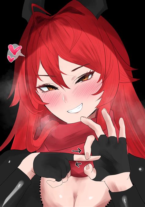 Rule 34 1girls Black Gloves Blush Breasts Cleavage Confident Female Female Only Fingerless