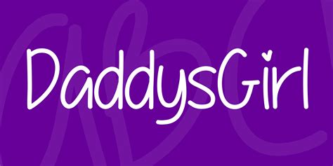 Daddys Girl Font Free Download And Similar Fonts Fontget