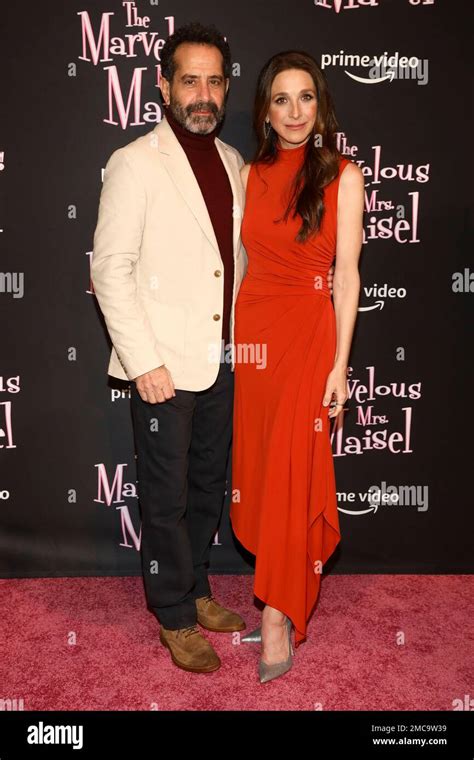Actors Tony Shalhoub Left And Marin Hinkle Right Participate In The