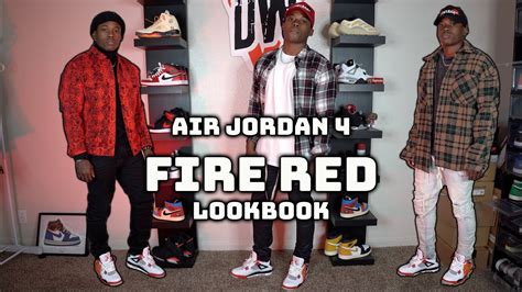 5 Outfits Ideas For Air Jordan 4 Fire Red Mens Outfit Inspiration