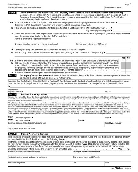 How To Complete Irs Form 8283