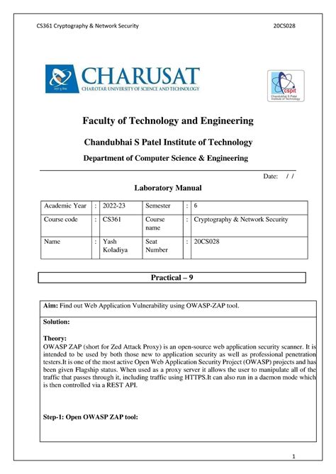 Find Out Web Application Vulnerability Using OWASP ZAP Tool Solution Theory OWASP ZAP