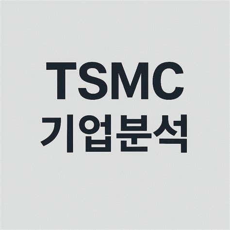 [기업분석] Tsmc Tsm Us 2025년 실적과 Ai 시대의 성장 전략