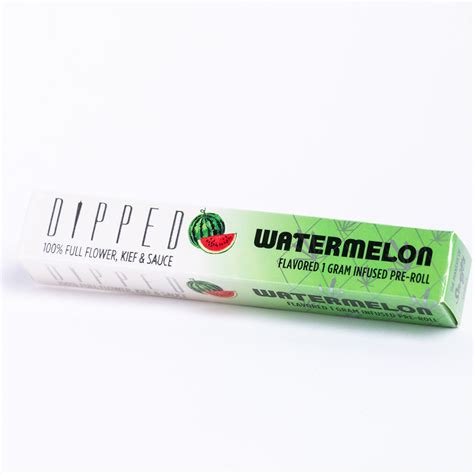 Dipped Flavored Pre Rolls Watermelon Swifts Edibles