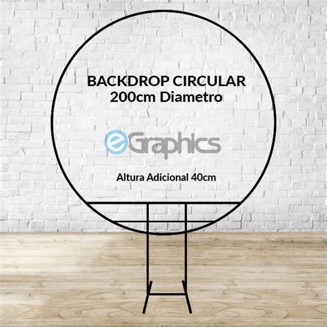 Backdrop Circular 200cm Egraphics Argentina
