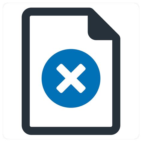Delete And File Remove Icon Concept In Blue Color 60741026 Vector Art At Vecteezy