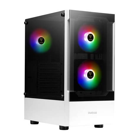 Buy Gamdias White Rgb Gaming Atx Mid Tower Computer Pc Case With Side Tempered Glass Panel And A