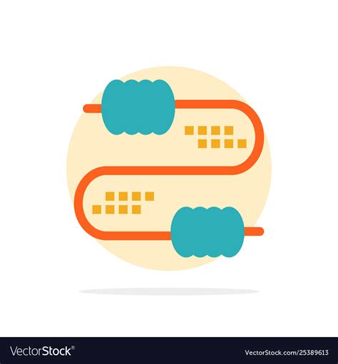 Cable Wire Joint Capacitors Abstract Circle Vector Image