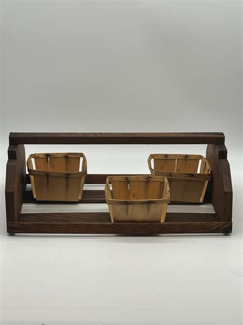 Wood Container For Quart Boxes Wooden Berry Carrier Wood Strawberry