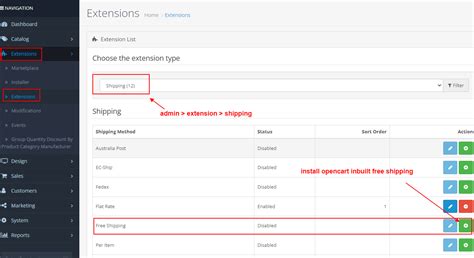 OpenCart Free Shipping For Individual Products OpenCart Free Shipping For Individual Products