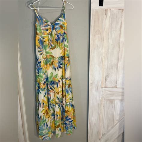 Versona Dresses Versona White And Multi Color Maxi Dress Poshmark