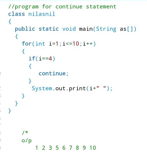 Nilesh Swami On Linkedin Java Program For Continue Statement