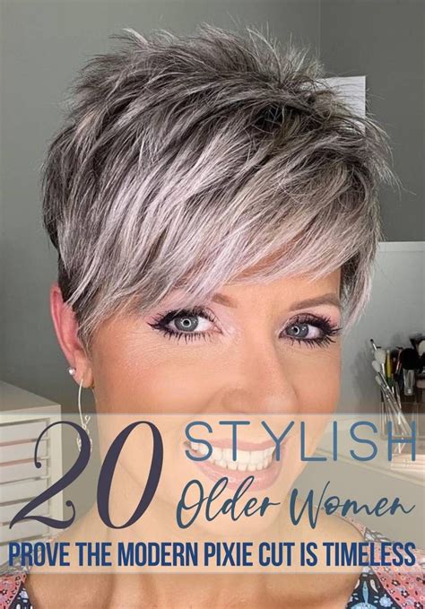Pixie Cut With Fringe Pixies For Older Women Over 50 Short Pixie