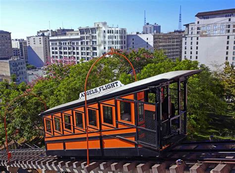 Angels Flight Funicular Railway In Los Angeles