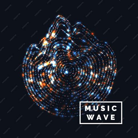 Premium Vector Abstract Background With A Colored Dynamic Waves Line