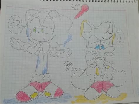 Sonic And Tails Melting By Boup3theperformer1 On Deviantart