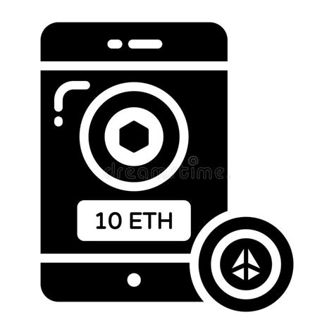 Mobile Icon Non Fungible Token Digital Technology Editorial Photography Illustration Of
