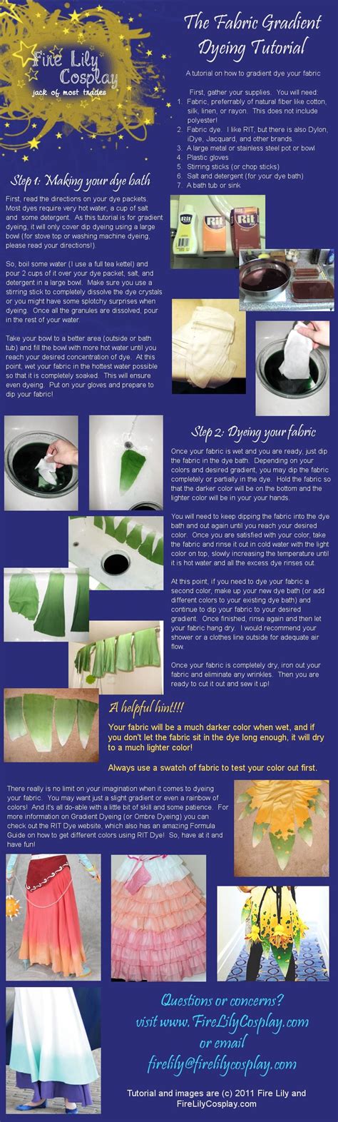 Diy Fabric Gradient Dye Tutorial