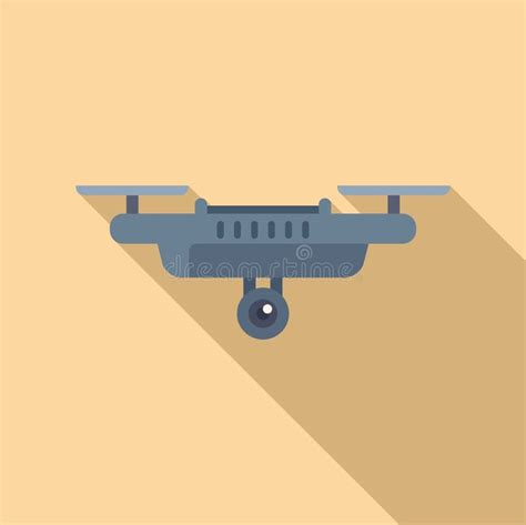 Drone Control Operator Icon Flat Vector Air Control Military Stock Vector Illustration Of