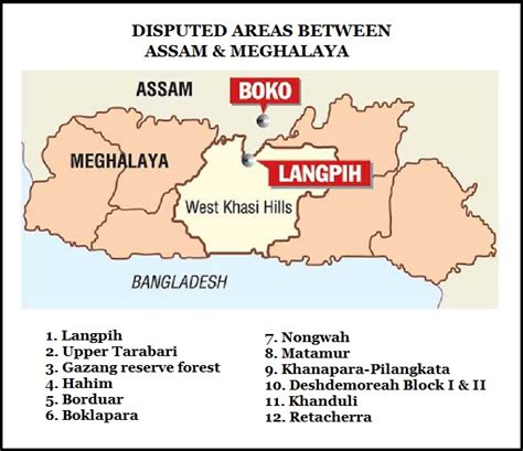 Assam Meghalaya Border Dispute Daily News Current Affairs