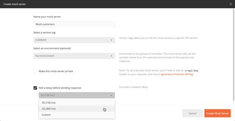 Setting Up Mock Servers Postman Learning Center