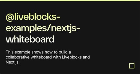 Liveblocks Examplesnextjs Whiteboard Codesandbox