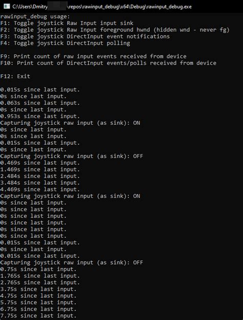 GitHub Nuzayets Rawinput Debug Win Console Application For Demonstrating An Issue With Raw