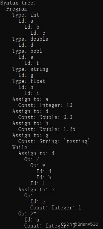 实验三 自顶向下的语法分析程序设计 Csdn博客