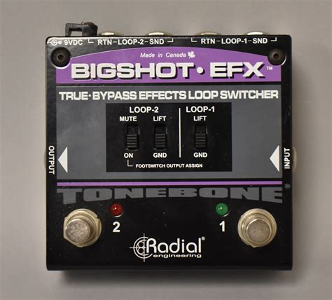 Radial Bigshot Efx True Bypass Effects Loop Switcher V2 Blackpurple