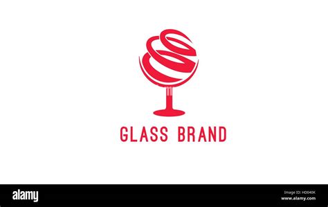 Glass Vector Logo Design Template Stock Vector Image And Art Alamy