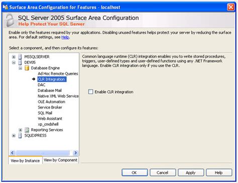Enabling Clr Integration In Sql Server 2005