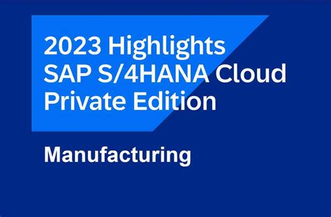 Sap S 4hana Manufacturing Sap Community