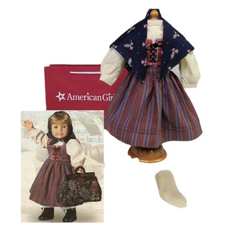 Vintage American Girl Kirsten Doll Clothes Dirndl And Kerchief Outfit