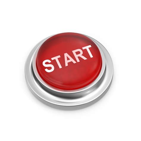 Premium Photo Red Start Button