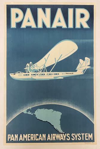 1930s Pan Am Posters Vintage Aviation Art And Collectibles
