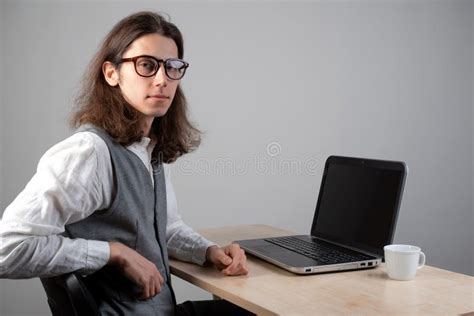 Programming And Application Development A Young Man Writes Code