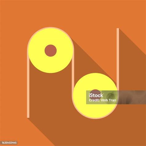 긴 그림자가 있는 도르래 플랫 아이콘입니다 간단한 도르래 블록 물리학 아이콘 픽토그램 벡터 그림입니다 학교 과목 공학 역학 간단한 기계 시스템 물리학 개념 로고 디자인