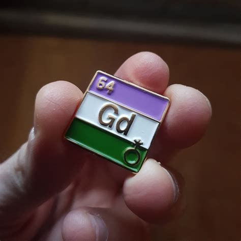 Genderqueer Pride Badge Pride Queer Chemistry Lgbtqi Lgbt Pride