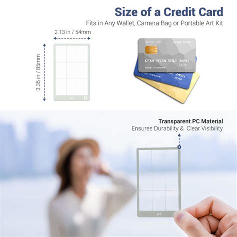 Getuscart 11 Pcs Jjc Composition Viewfinder View Catcher Tool Golden Ratio Fibonacci Spiral